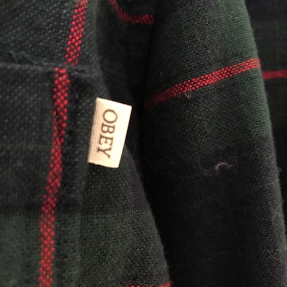 Obey | Tops | Obey Womens Button Up Flannel | Poshmark